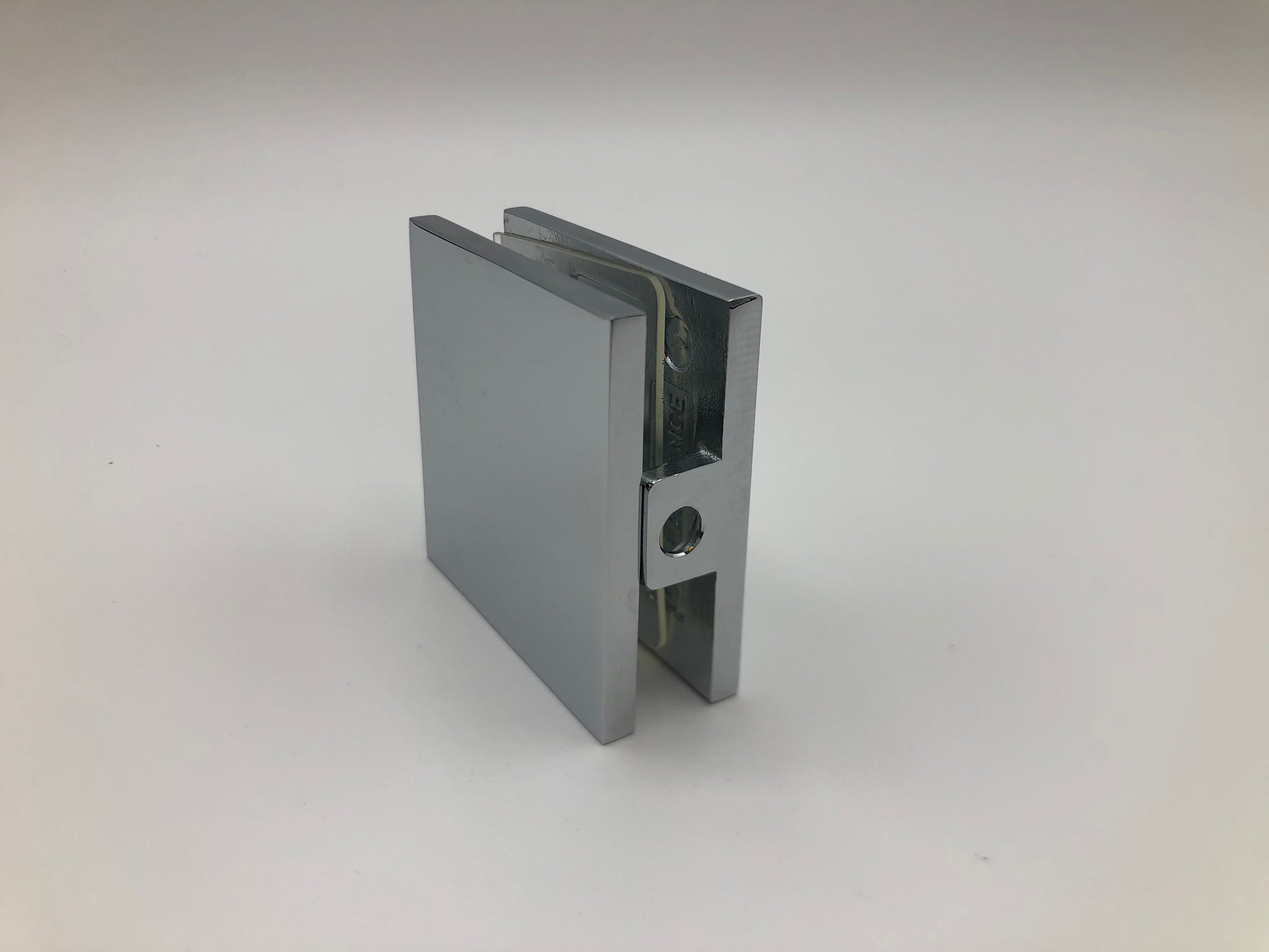 Square Style Fixed Panel U Clamp - Glass Clamp - 8-12mm Glass - Chrome ...